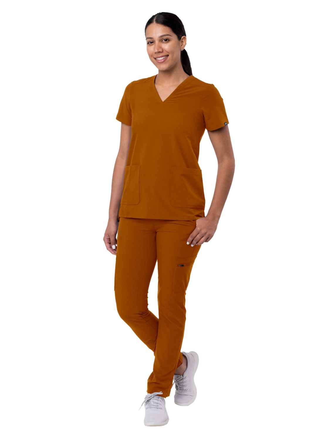 WOMEN'S GO-BASIC SCRUB SET by Adar XXS-3XL / Caramel